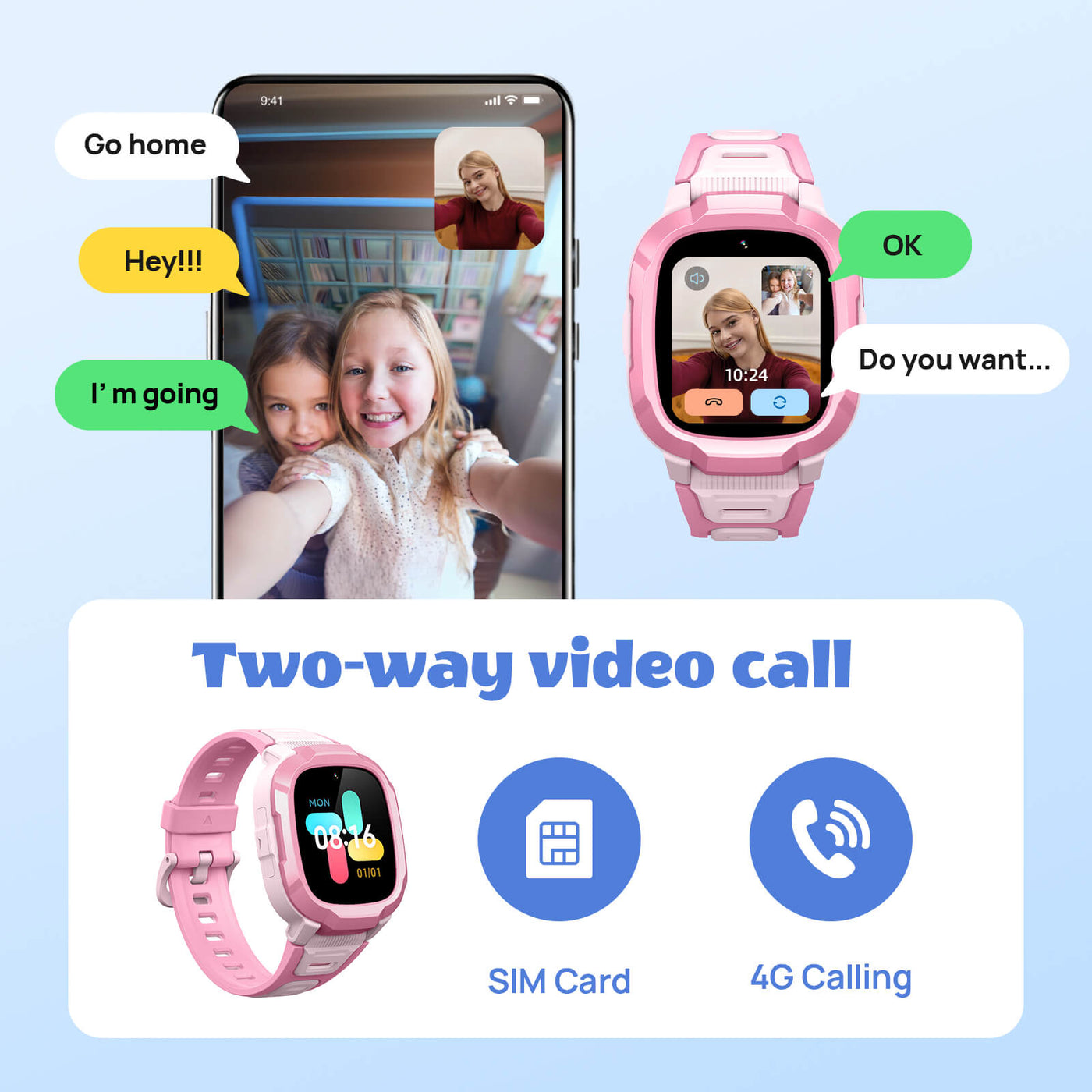 Mibro Kids Smartwatch P6 | GPS Tracker & All-Day Safety Protection